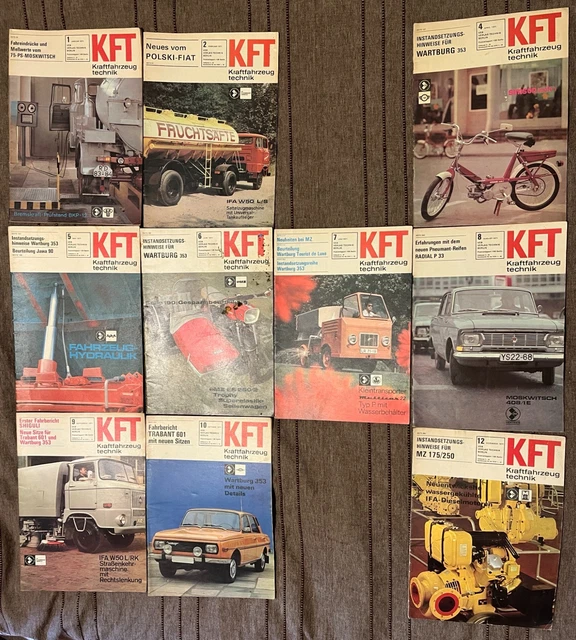 DDR KFT KRAFTFAHRZEUGTECHNIK 10 Hefte 1971 EUR 10,00 - PicClick DE