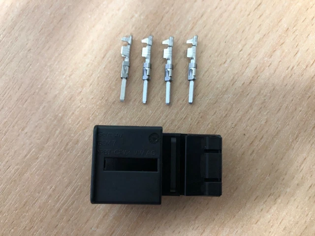 CONNECTOR CONTACT PLUG Genuine Vw Audi Skoda Seat 3Aa972714 + Terminals ...