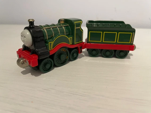 THOMAS THE TANK Engine - Metallic Emily & Cart Diecast Take N Play 2004 ...