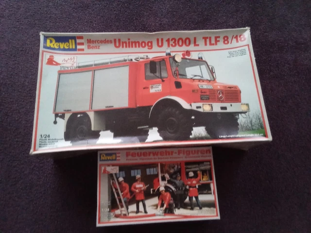 REVELL MERCEDES-BENZ UNIMOG U 1300L TLF 8/18 Plus Extras ! 1/24 scale ...