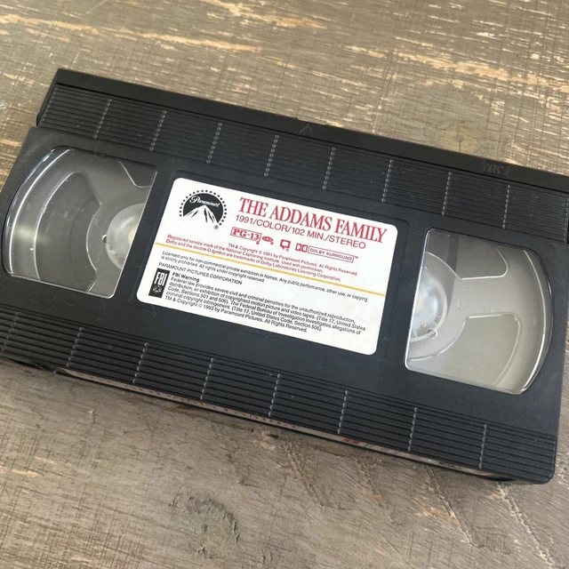THE ADAMS FAMILY (VHS, 1991) RARE McDonald’s Exclusive - Vintage Movie ...