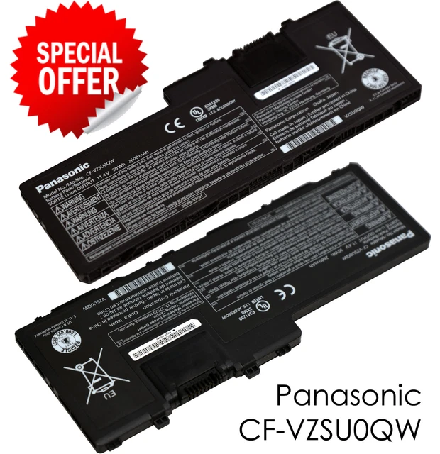 PANASONIC TOUGHBOOK CF-20 Toughpad FZ-A2 LI-ION Battery CF-VZSU0QW 100% ...