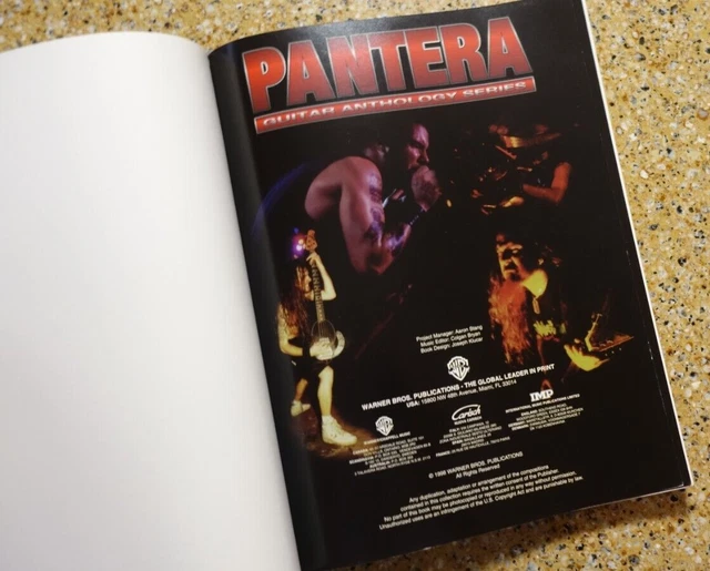 PANTERA GUITARRA ANTOLOGÍA Tab Partituras Acordes Letras Metal Rock ...
