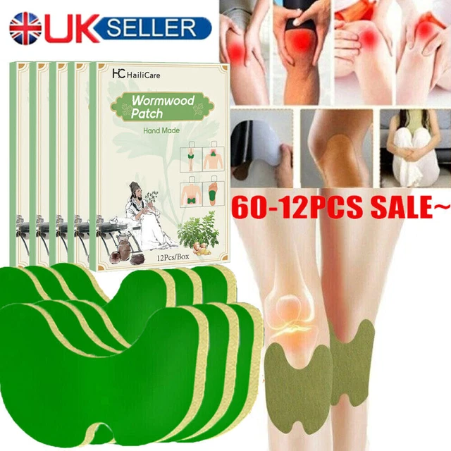 12-120X KNEE PAIN Relief Patches Wormwood Sticker Neck Waist Joint Pain ...