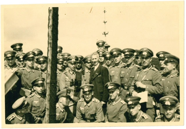 WW2 GERMAN SOLDIERS Group Uniforms Luftwaffe Army Civilian Real Photo ...