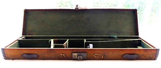 VINTAGE GUN CASE for restoration shotgun slip sleeve cartridge bag £28. ...