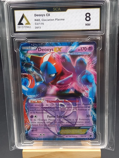CARTE POKÉMON DEOXYS Ex 53/116 Noir et Blanc Glaciation Plasma SCA 8 PCA EUR 32,00 - PicClick IT