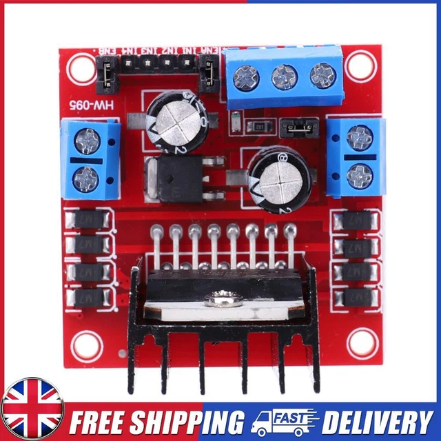 L298N DC MOTOR Driver Module Dual H-Bridge 5V for Smart Car (In Line ...