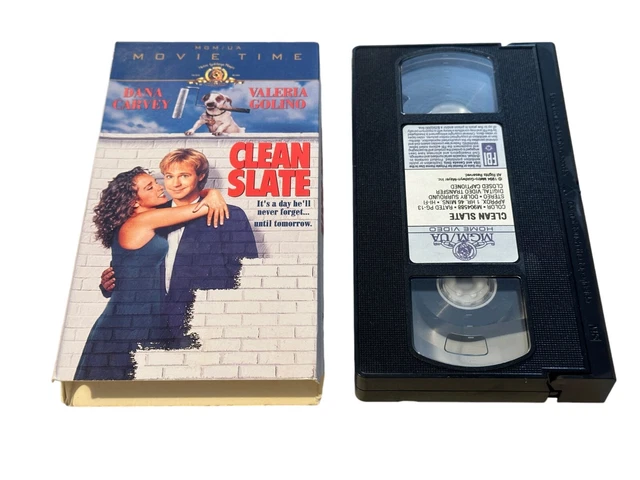 CLEAN SLATE (VHS, 1996, Movie Time) Dana Carrey Valeria Golino £6.98 ...