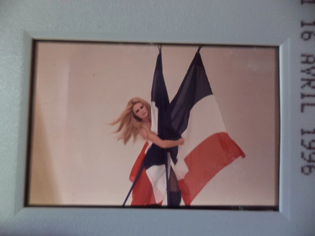 DIAPOSITIVE BRIGITTE BARDOT avec le drapeau français par Sam Lévin EUR ...