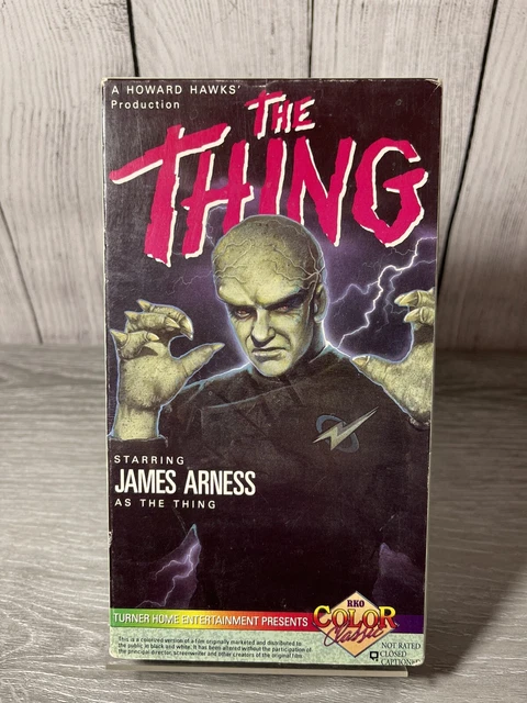 THE THING VHS Sci-Fi Horror Turner 1989 RKO Color Classic Colorized ...