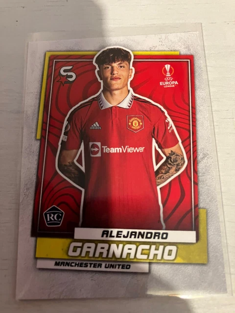 TOPPS SUPERSTARS 2023 Card Alejandro Garnacho Manchester United Rookie ...