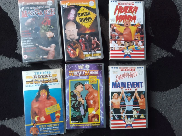 SIX WWF VHS Tapes Lot collection £16.00 - PicClick UK