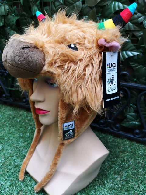 BNWT ~ UCI Cycling 2023 World Championships Highland Coo Trapper Hat ...