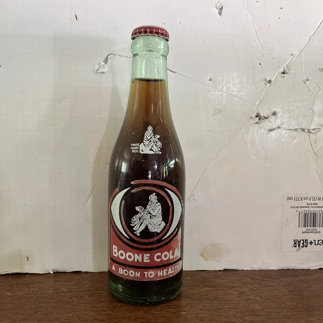 FULL 7 OZ. Boone Cola Soda Bottle, Spencer N.C. $10.99 - PicClick
