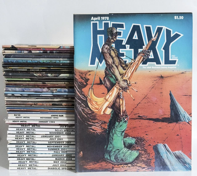 HEAVY METAL ILLUSTRATED Fantasy Magazine : select your back issues : 1977 - 2002 £10.00 ...