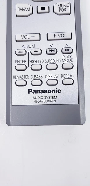 ORIGINAL PANASONIC AUDIO System N2QAYB000269 Remote Control $13.95 ...