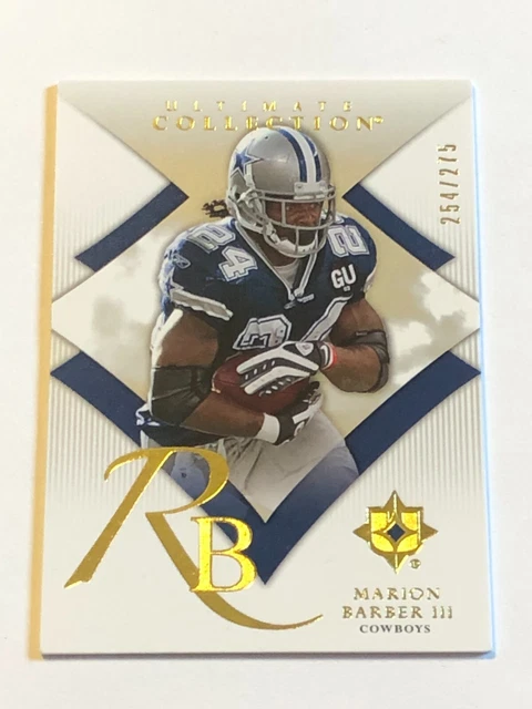 CARTE MARION BARBER III 2008 Ultimate Collection #52 Cowboys de Dallas ...