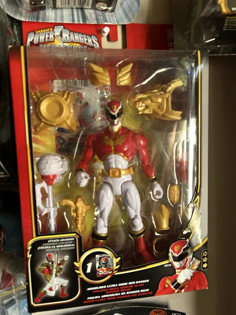 BNIB POWER RANGERS Megaforce Armoured Red Ultra Mode Action Figure ...