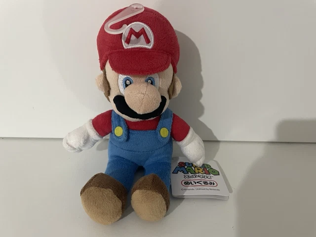 NEW SUPER MARIO - 8 Inch Mario Plush Soft Toy Sanei 2009 Japan Nintendo ...