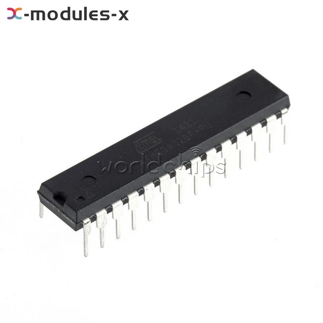 ATMEGA328P-PU WITH ARDUINO UNO Bootloader ATMEL DIP28 + DIP SOCKET ...