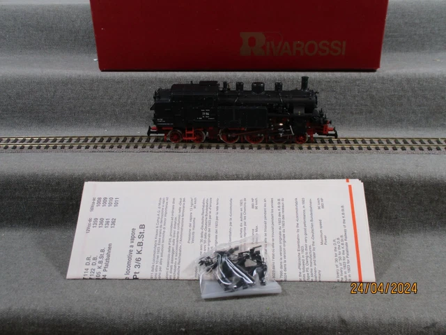 RIVAROSSI 1008 DAMPFLOK BR 77 114 DRG [H0, AC, Analog] in OVP EUR 64,60 - PicClick DE