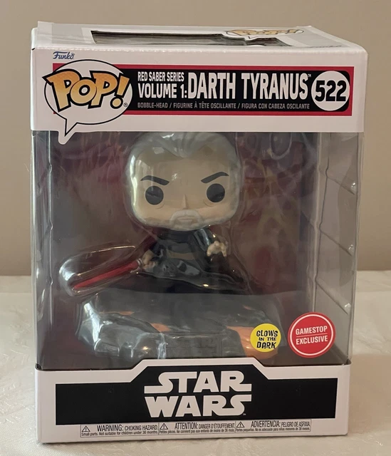 FUNKO POP STAR Wars Red Saber Series Darth Tyranus #522 GameStop ...