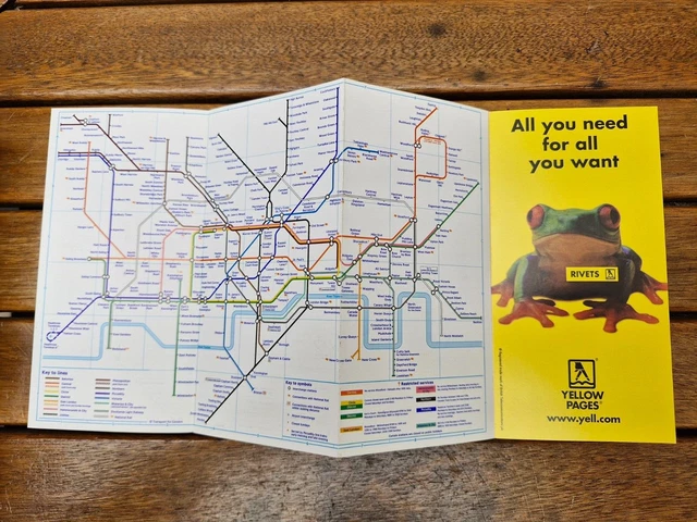 LONDON UNDERGROUND TUBE Map Journey Planner September 2000 - Museums ...