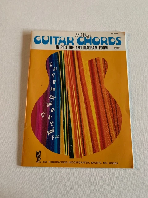 GUITAR CHORDS BOOK in Picture & Diagram Form Mel Bray 1959 $8.00 - PicClick