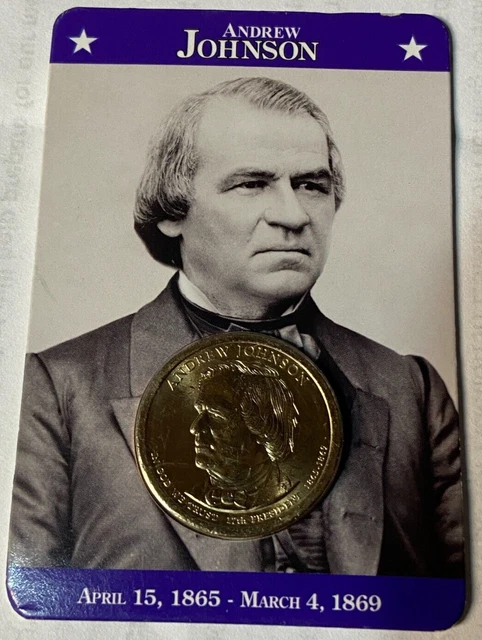 UNCIRCULATED PRESIDENTIAL GOLD Dollar Coin Andrew Johnson 2011 Excellent Cond. £6.60 - PicClick UK