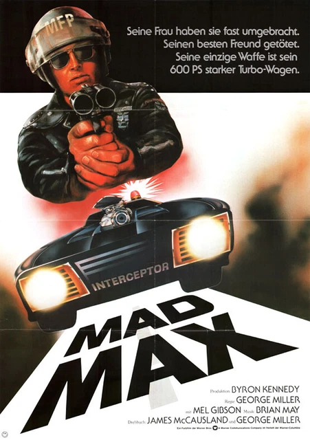 MAD MAX ORIGINAL A1 Kinoplakat George Miller / Mel Gibson / Joanna Samuel EUR 69,99 - PicClick DE