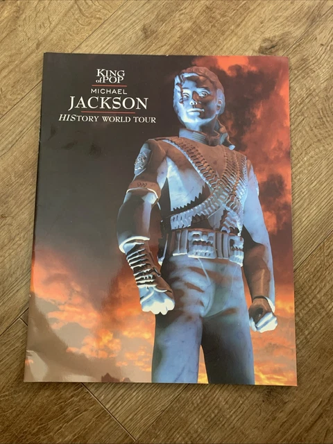 MICHAEL JACKSON HISTORY World Tour Concert Program King of Pop 39.5cm x ...