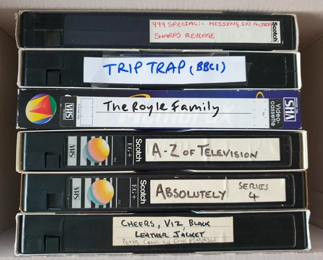 BUNDLE OF 6 x Used VHS Video Tapes Cassettes - various brands and ...