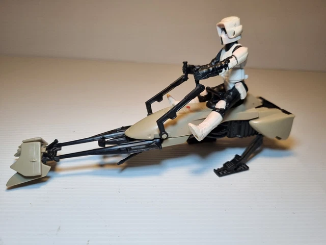 VINTAGE STAR WARS Return Of The Jedi Kenner 1983 - Speeder Bike Vehicle & Pilot $140.00 ...