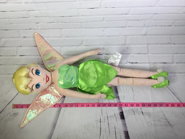 DISNEY STORE FAIRIES Tinkerbell Fairy Princess Stuffed Plush Large Big ...
