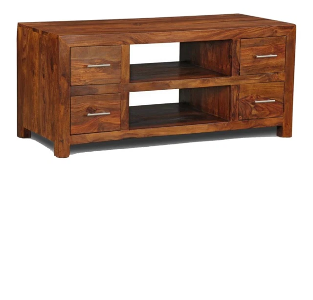 SHEESHAM WOOD LARGE Tv Unit, Used, Ex Cond, Collection LS8 Leeds ...