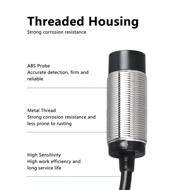 2PCS INDUCTIVE PROXIMITY Sensor 8mm Detection Distance NPN NO NC ...