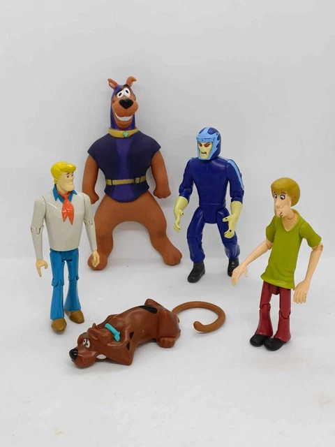 SCOOBY DOO FIGURES Bundle X5 With Stretch Scooby Doo Purple £8.51 ...