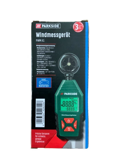 APPAREIL DE MESURE du vent PARKSIDE® PWM A1 vitesse du vent température ...
