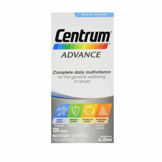 CENTRUM ADVANCE COMPLETE daily Multivitamin Tablets 100 (8108) £11.50 ...