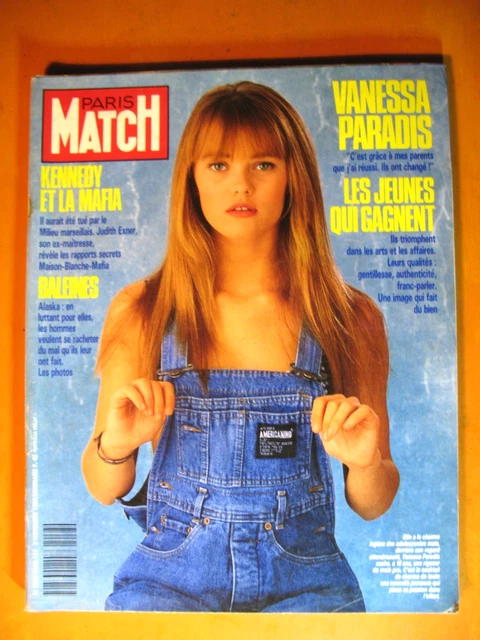 PARIS MATCH N° 2058 du 03/11/1988-Vanessa Paradis. Kennedy et la Mafia ...