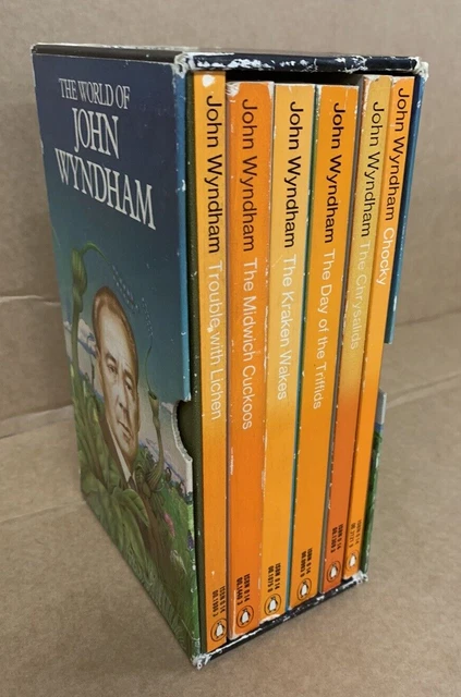 WORLD OF JOHN WYNDHAM 6 Book Box Set RARE Penguin 1976 - Vintage ...