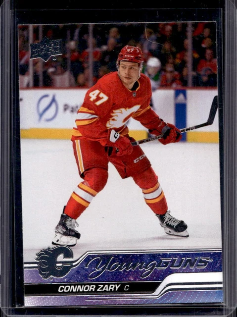 2023-24 MAZZO SUPERIORE Connor Zary Young Guns Rookie RC #496 fiamme ...