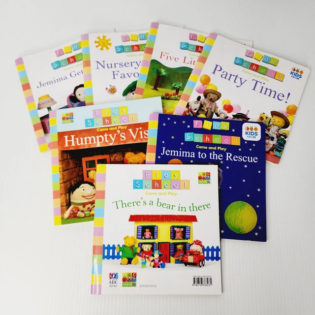 PLAYSCHOOL COME AND Play Small Book Bundle Bulk Lot Educational ABC ...