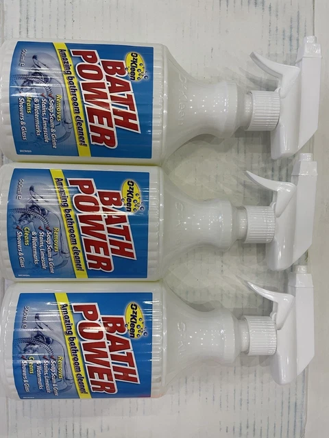 3 X OZKLEEN Bath Power Bathroom Cleaner 500ml £17.99 - PicClick UK