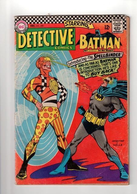 BATMAN DC DETECTIVE COMICS # 358 1966 VG - 3.5 THE SPELLBINDER EUR 12 ...