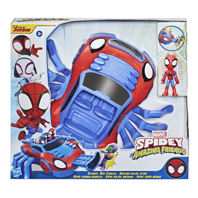 SPIDER-MAN TOY CAR Spidey & his Amazing Friends Ultimate Web Crawler £ ...