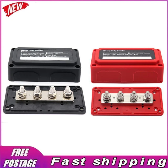 48V BUSBAR CABLE Organizer Box 4 Way Terminal Block for Ships Yachts ...