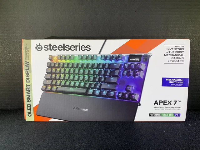 STEELSERIES APEX 7 TKL Compact Mechanical Gaming Keyboard – OLED Smart ...