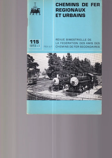 CHEMINS DE FER Reg. & Urbains N°115 Amerique / Funiculaire Havre / Autorails Cem EUR 15,00 ...